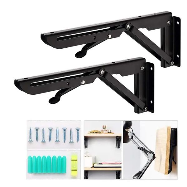 Πτυσσόμενο Στήριγμα Ραφιού Τοίχου (2 τεμάχια) | FOLDBOARD – Toprabat.gr